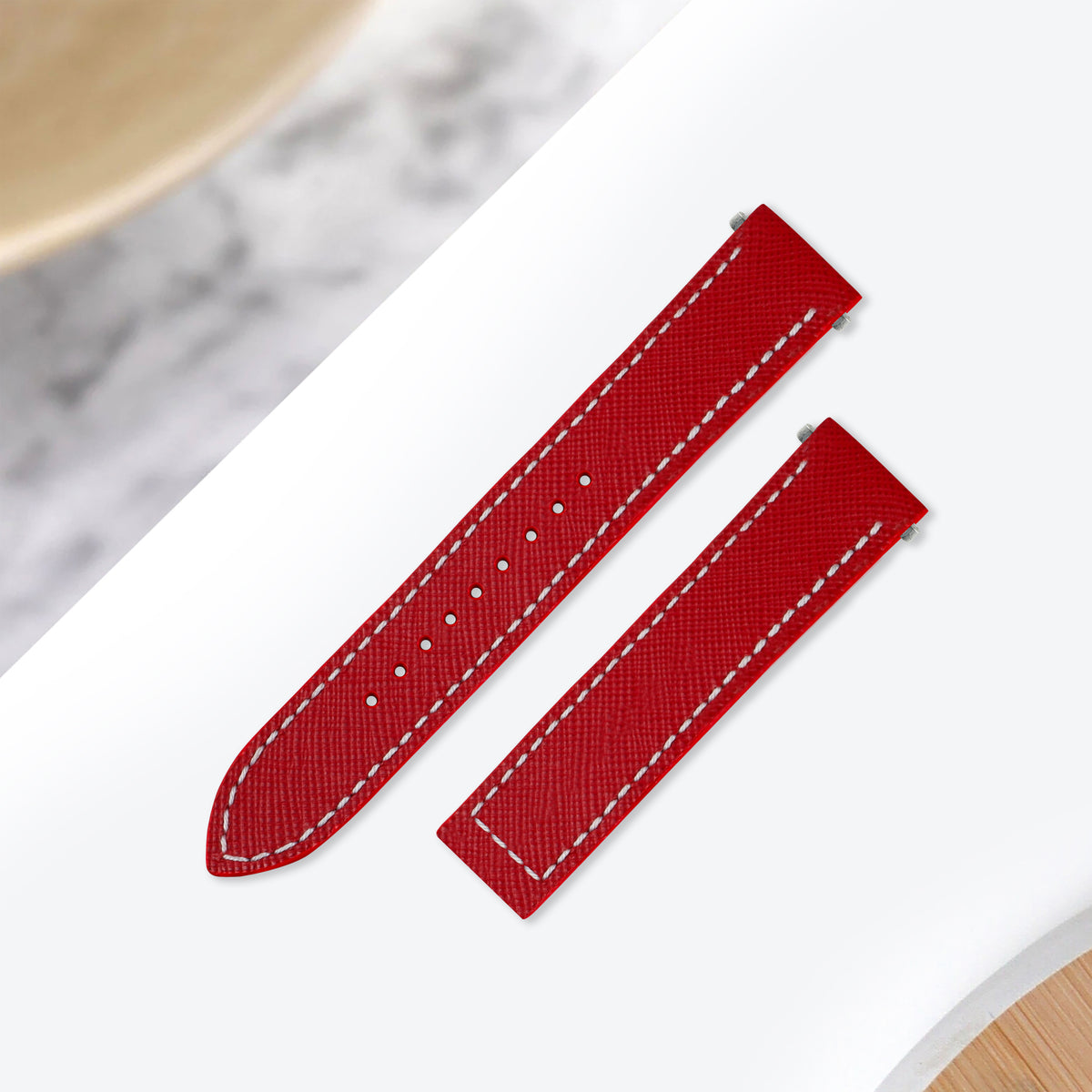 Cartier New Santos Quick Release Straps - Saffiano Red – Liger Straps