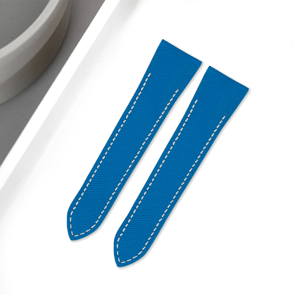 Cartier Santos 100 Straps - Saffiano Sky Blue – Liger Straps