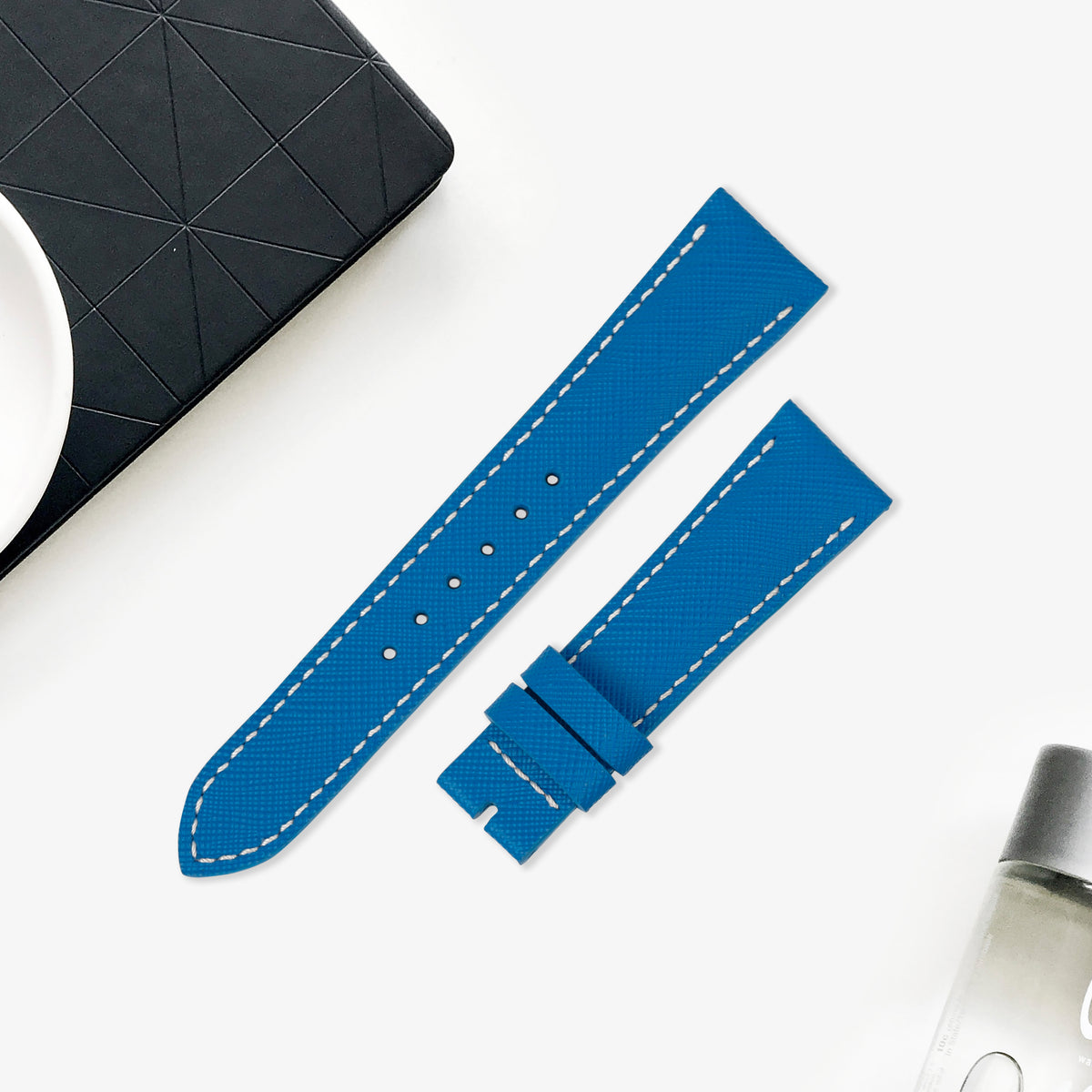 Cartier New Santos Quick Release Straps - Saffiano Sky Blue – Liger Straps