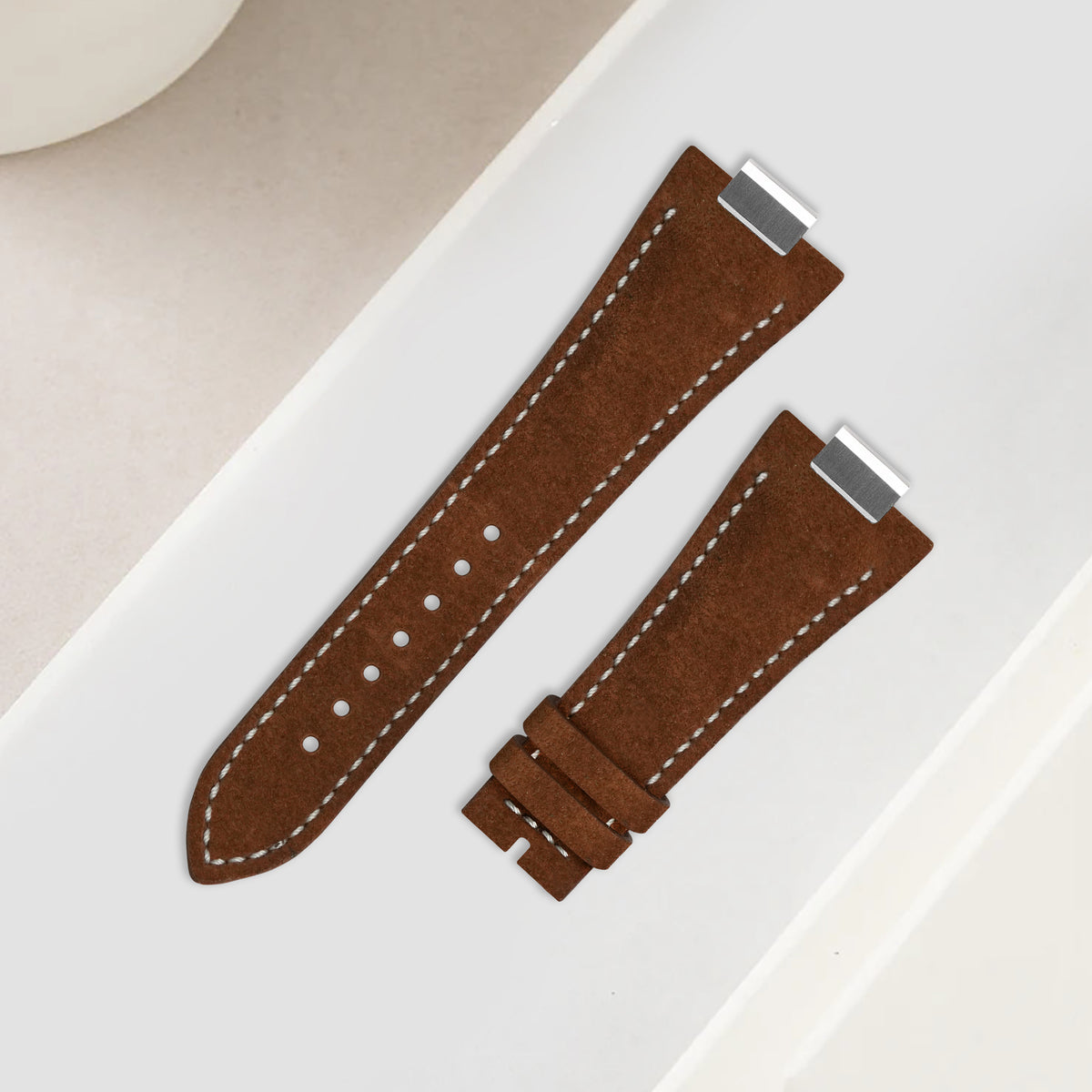 Tissot PRX Straps - Suede Brown – Liger Straps