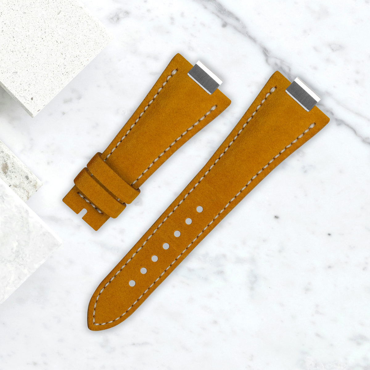 Tissot PRX Straps - Suede Gold – Liger Straps