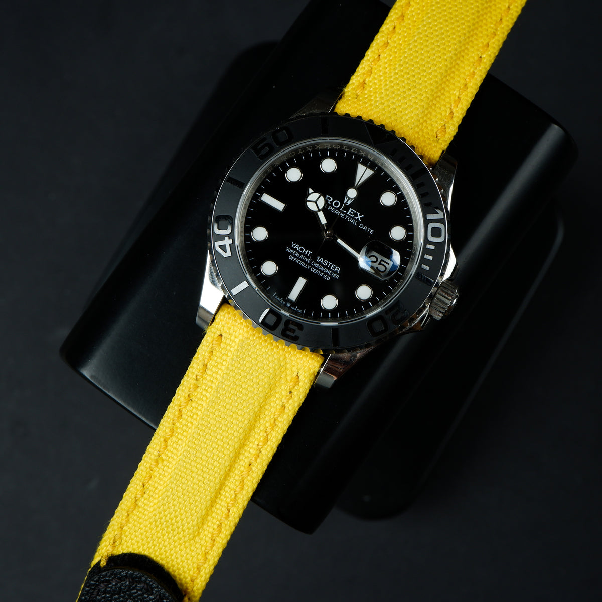 Rolex Yacht Master Straps - Velcro Canvas Extreme Padded Yellow – Liger ...