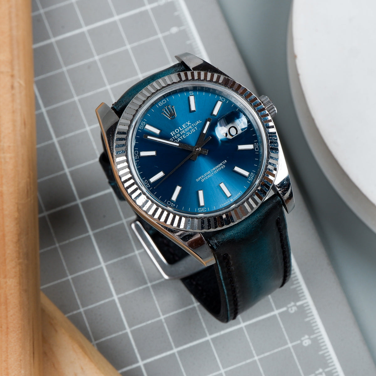 Rolex Datejust Straps - Wraith Blue – Liger Straps