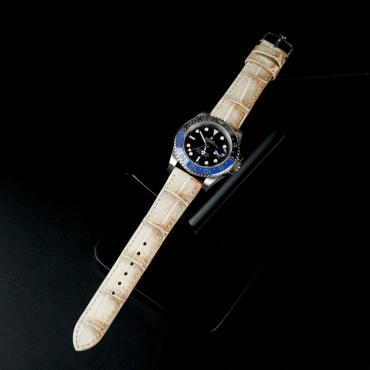 Rolex GMT Master II Batman Straps - Croco Himalayan – Liger Straps