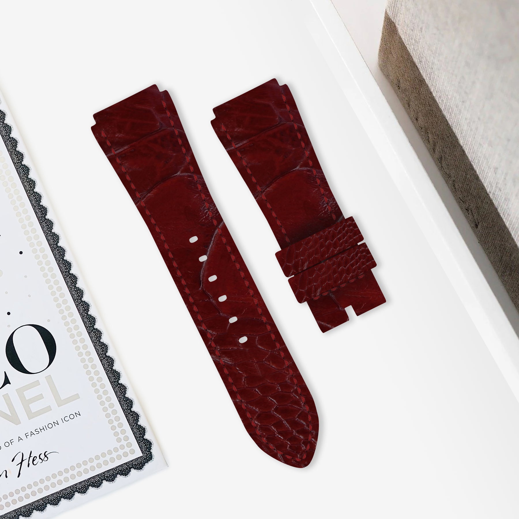 Zenith Defy Straps - Ostrich Leg Brick – Liger Straps