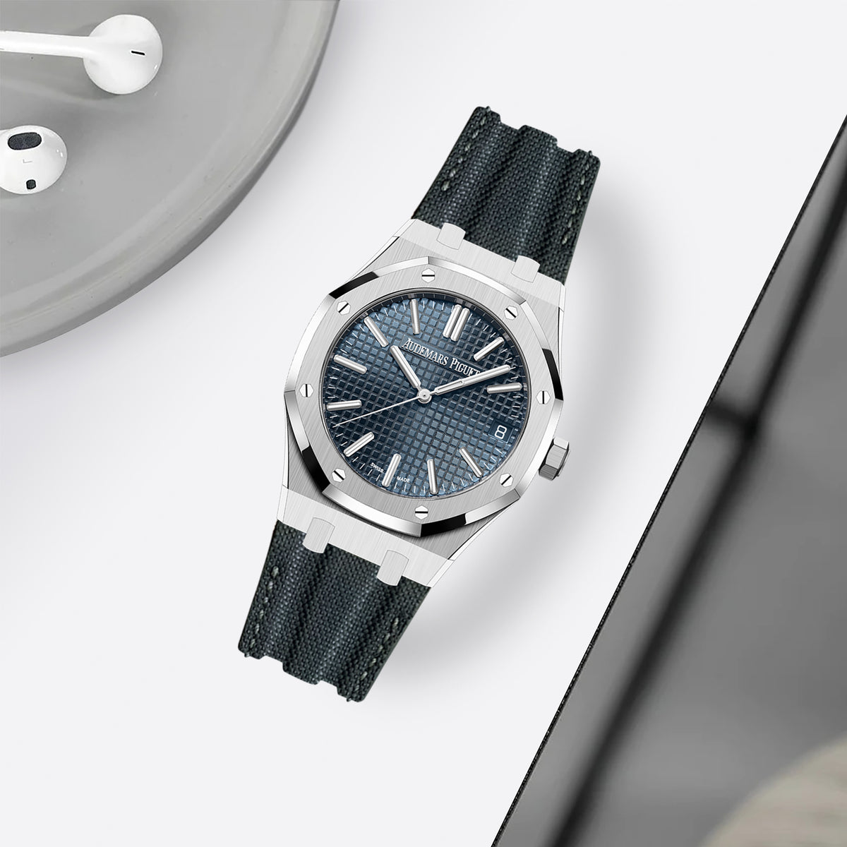 AP Royal Oak 39 & 41mm Straps - AP The Beast Grey – Liger Straps