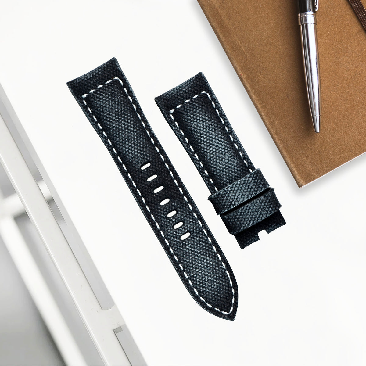 Omega Seamaster Aqua Terra Straps - Canvas Anthracite – Liger Straps