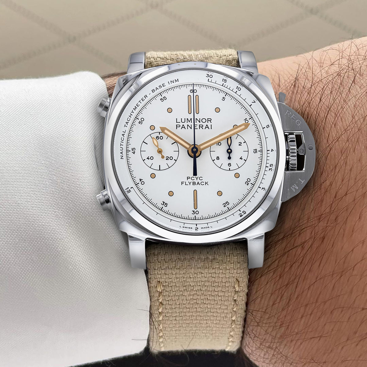 Panerai Luminor Straps - Canvas Beige – Liger Straps