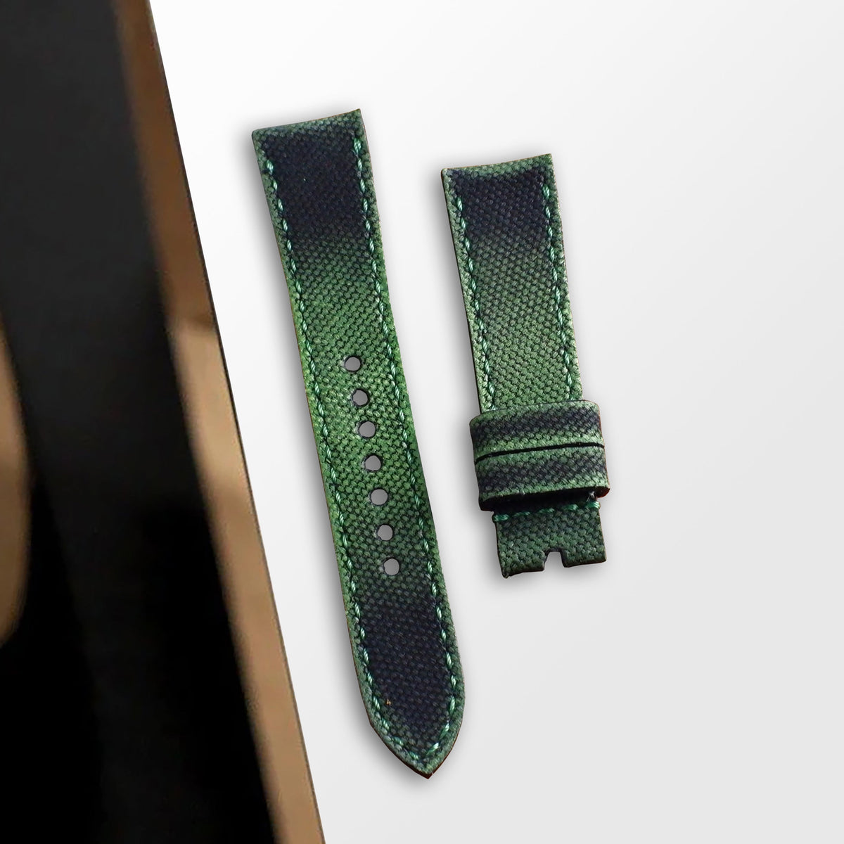 Other Tudor Watches Straps - Canvas Black Green – Liger Straps
