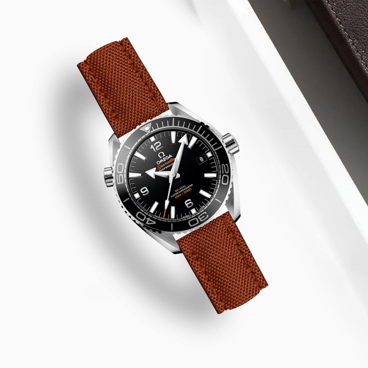 Omega Seamaster Planet Ocean Straps - Canvas Bourbon – Liger Straps