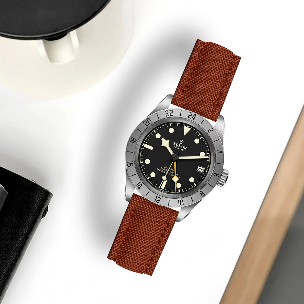 Tudor Blackbay Pro Straps - Canvas Bourbon – Liger Straps