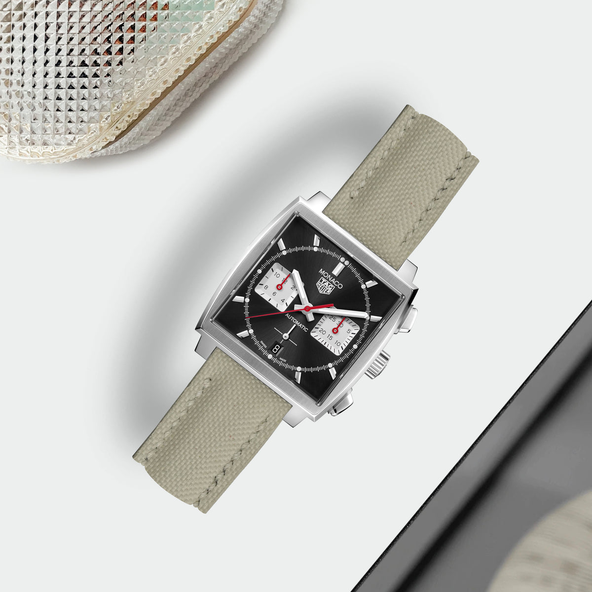 Tag Heuer Monaco Straps - Canvas Broken White – Liger Straps