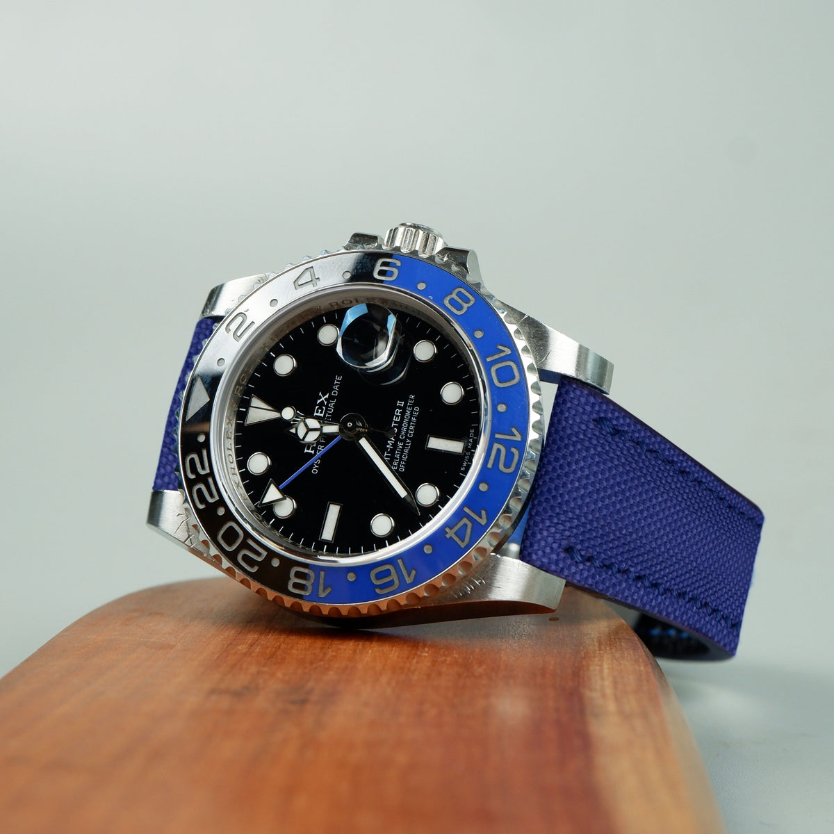 Rolex GMT Master II Batman Straps - Canvas Electric Blue – Liger Straps