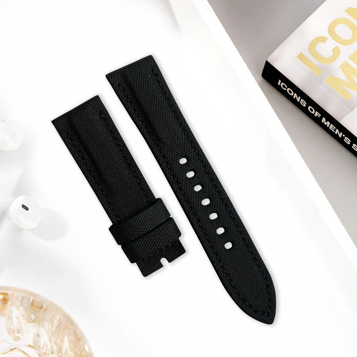 Omega Seamaster Diver 300m Straps - Canvas Extreme Padded Black – Liger ...