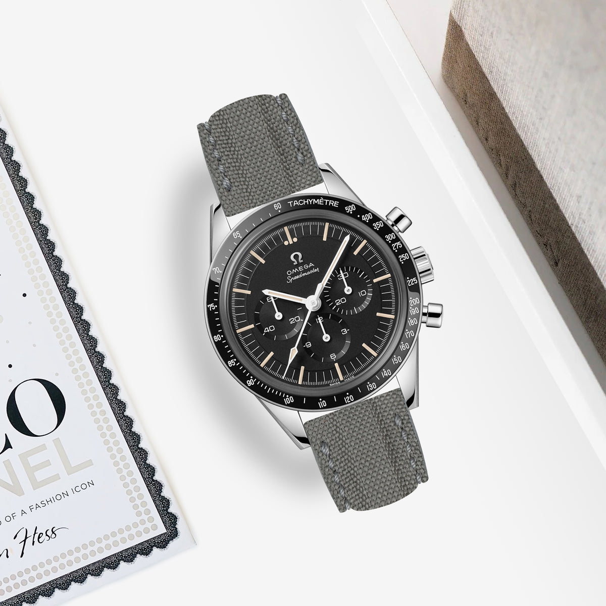 Omega Speedmaster Heritage Straps - Canvas Extreme Padded Trench ...
