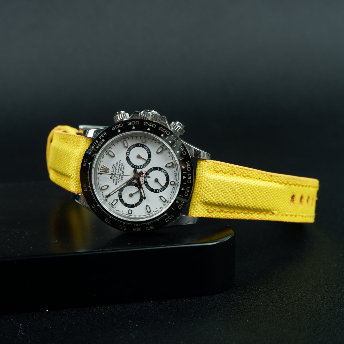 Rolex Daytona Straps - Canvas Extreme Padded Yellow – Liger Straps
