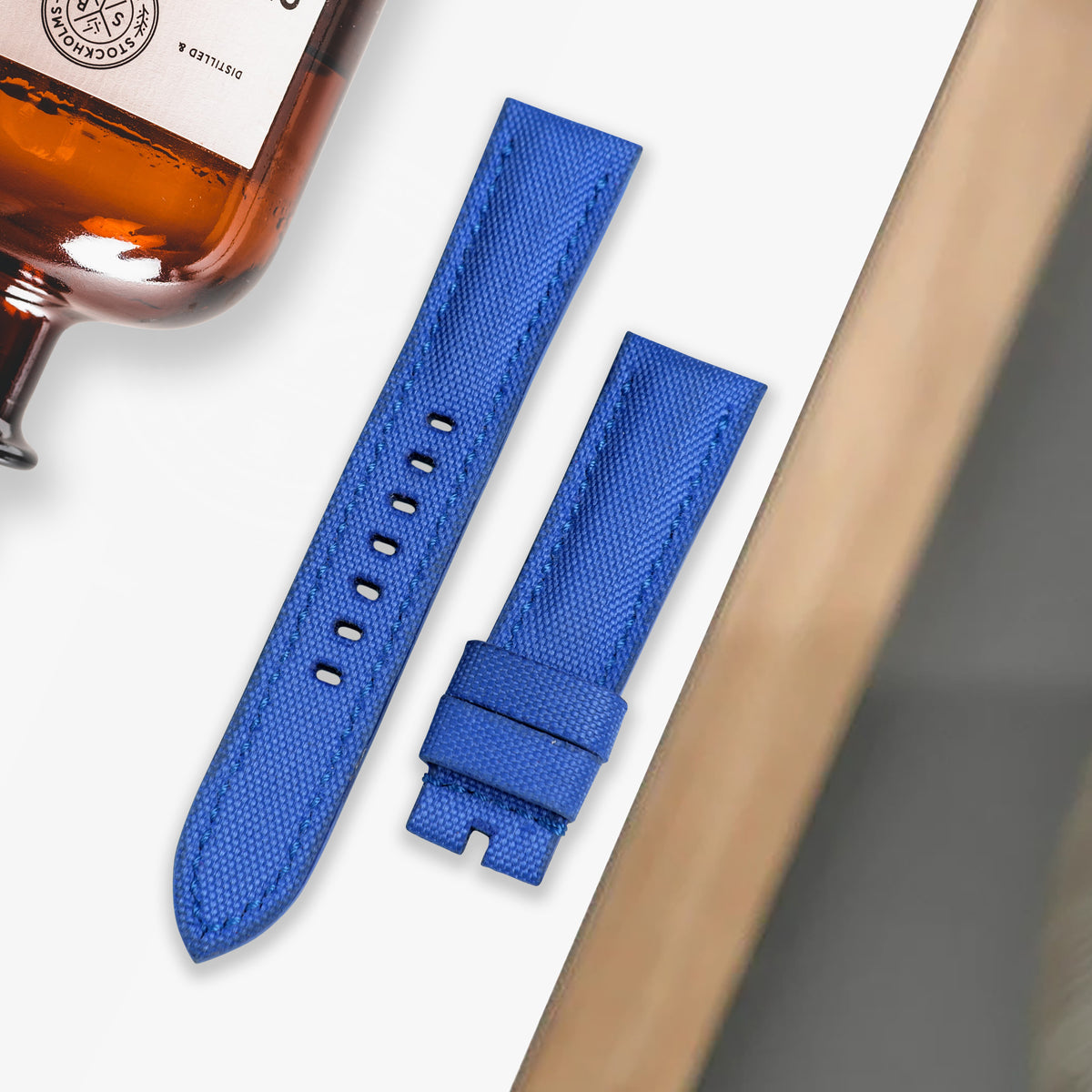 Omega Seamaster Aqua Terra Straps - Canvas Electric Blue – Liger Straps