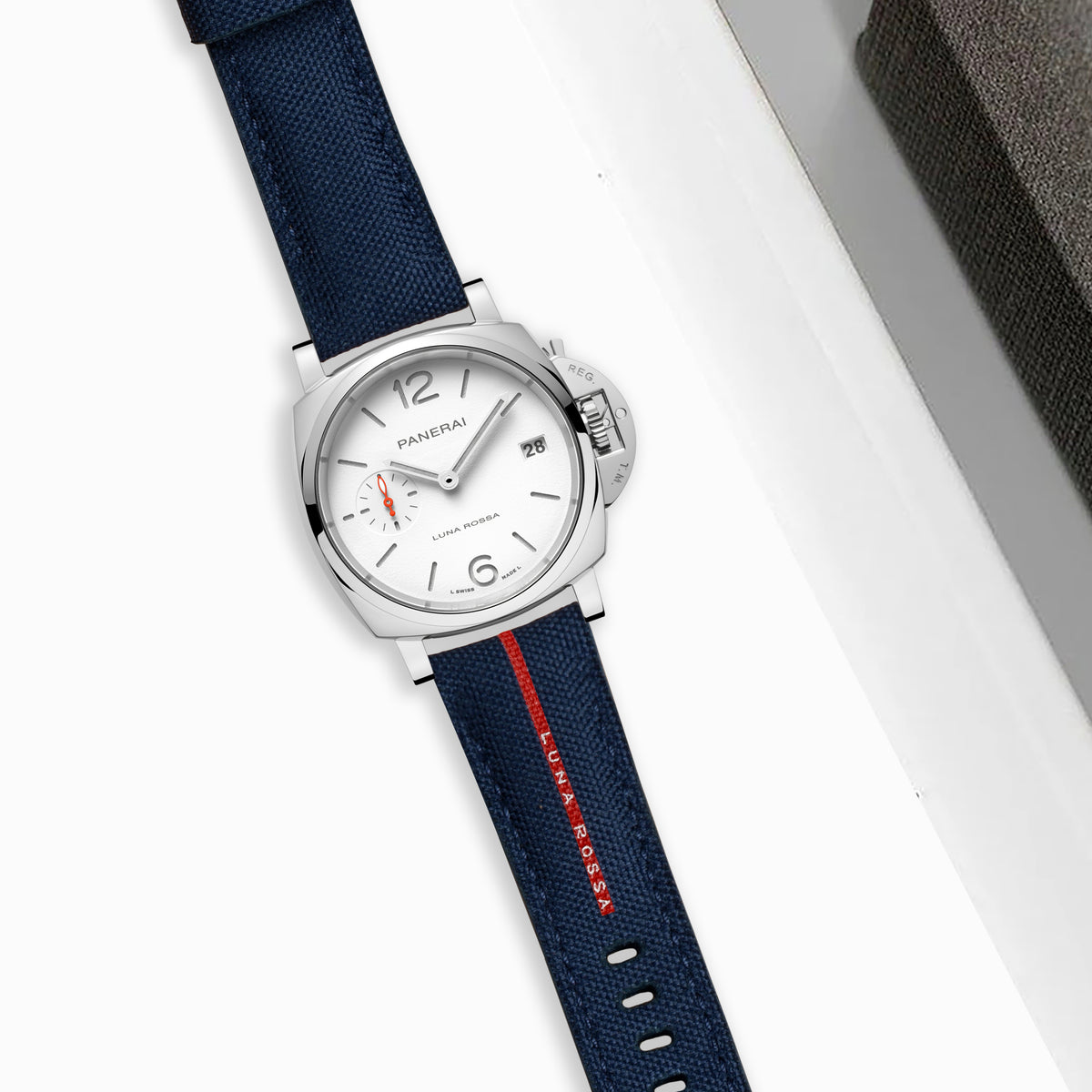 Panerai Luminor Due Straps - Canvas Navy Blue Luna Rossa – Liger Straps