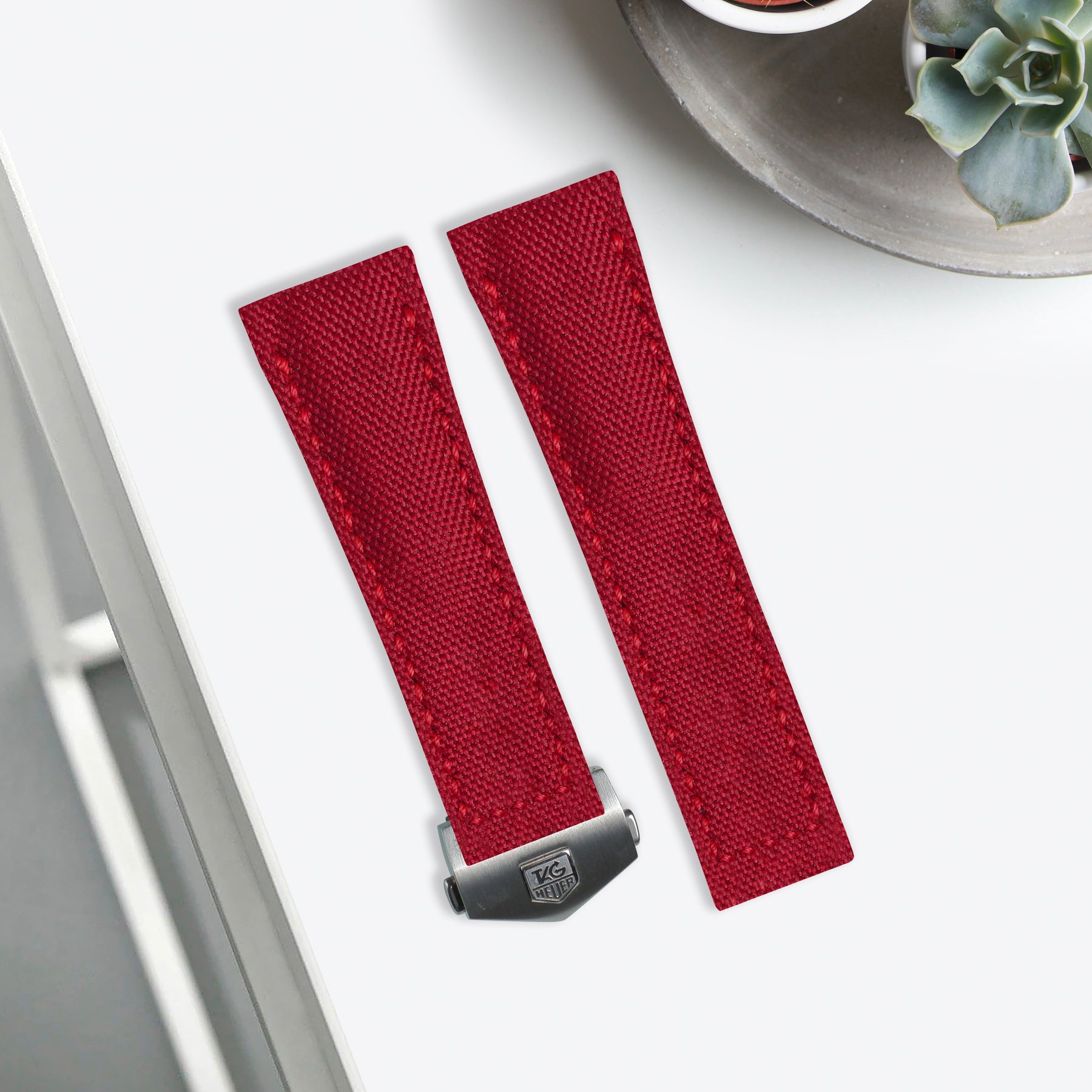 Tag Heuer Formula 1 Straps - Canvas Red – Liger Straps