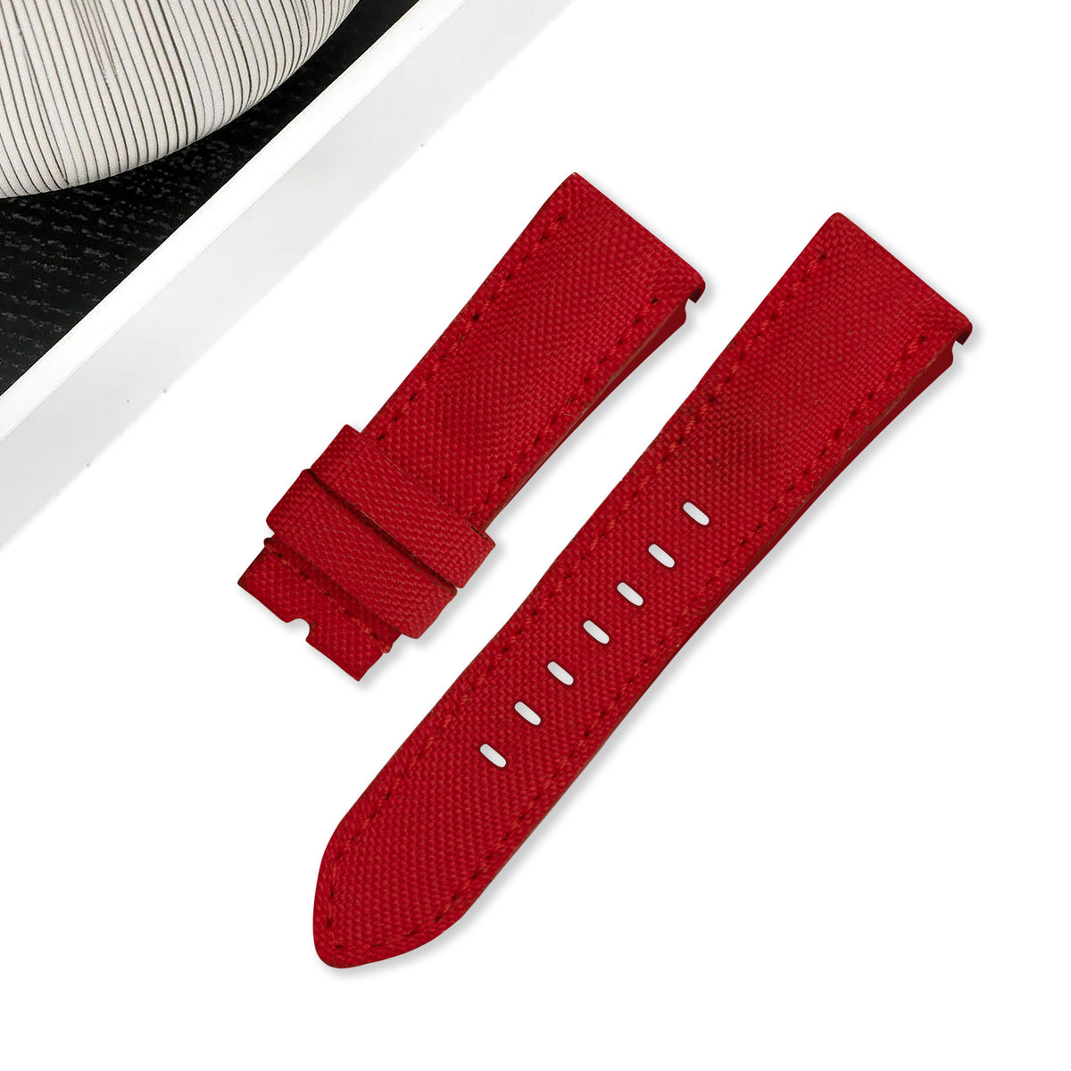 Panerai Luminor Due Straps - Canvas Red – Liger Straps