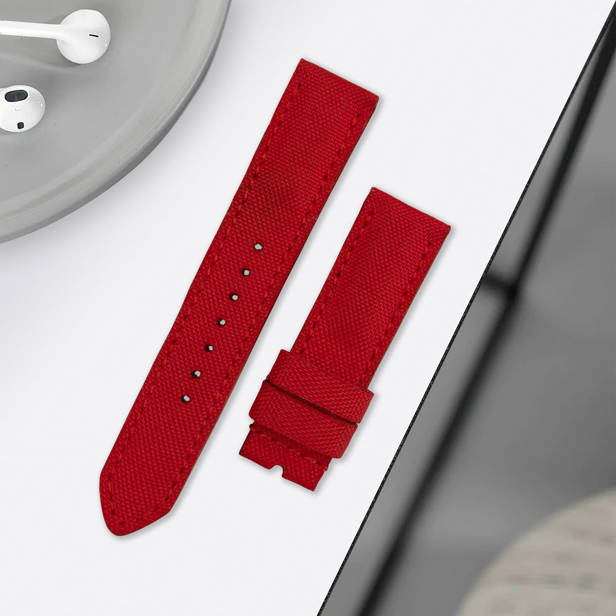 Omega Seamaster Aqua Terra Straps - Canvas Red – Liger Straps