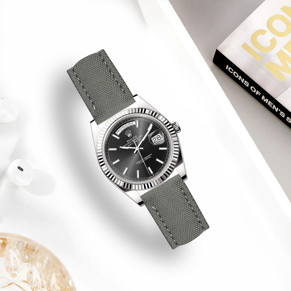 Rolex Daydate Straps - Canvas Trench – Liger Straps