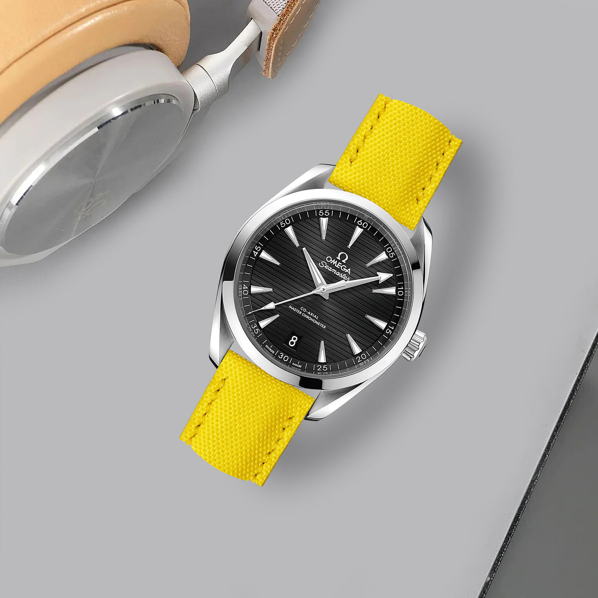 Omega Seamaster Aqua Terra Straps - Canvas Yellow – Liger Straps