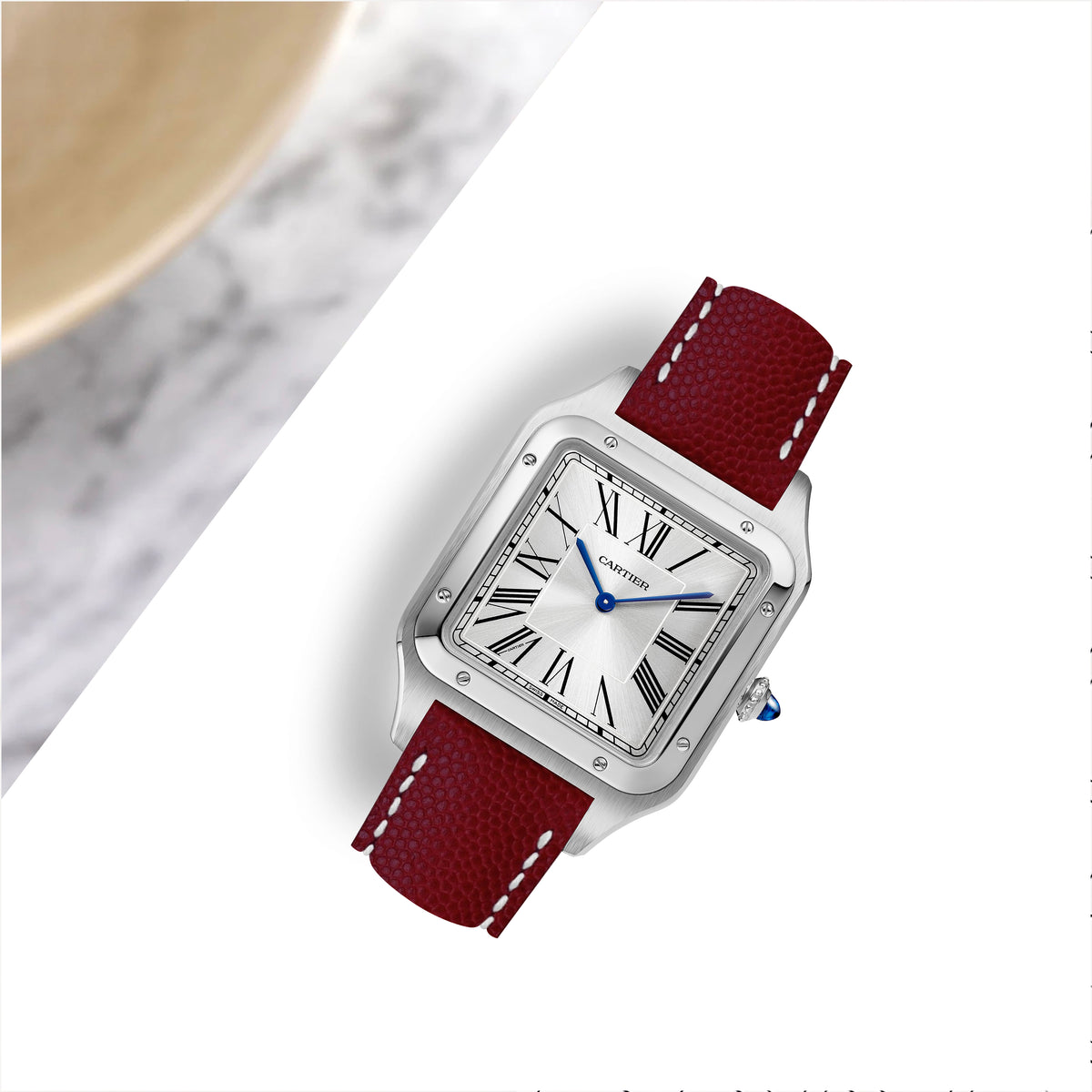 Cartier Dumont Straps - Caviar Red – Liger Straps