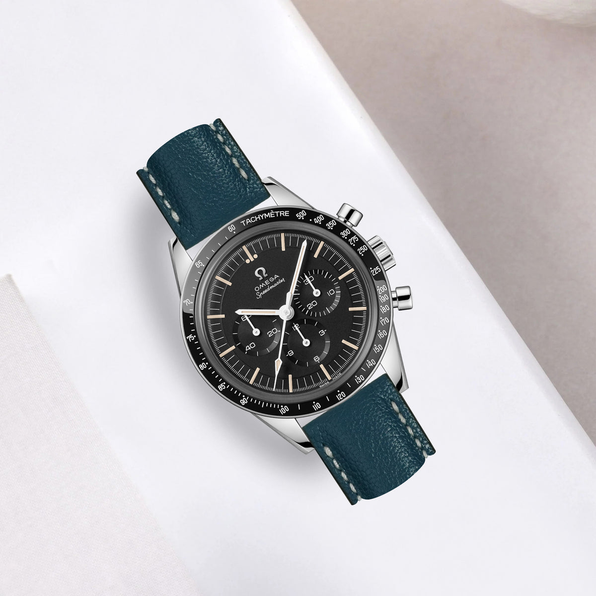 Omega Speedmaster Heritage Straps - Chevre Abysse – Liger Straps