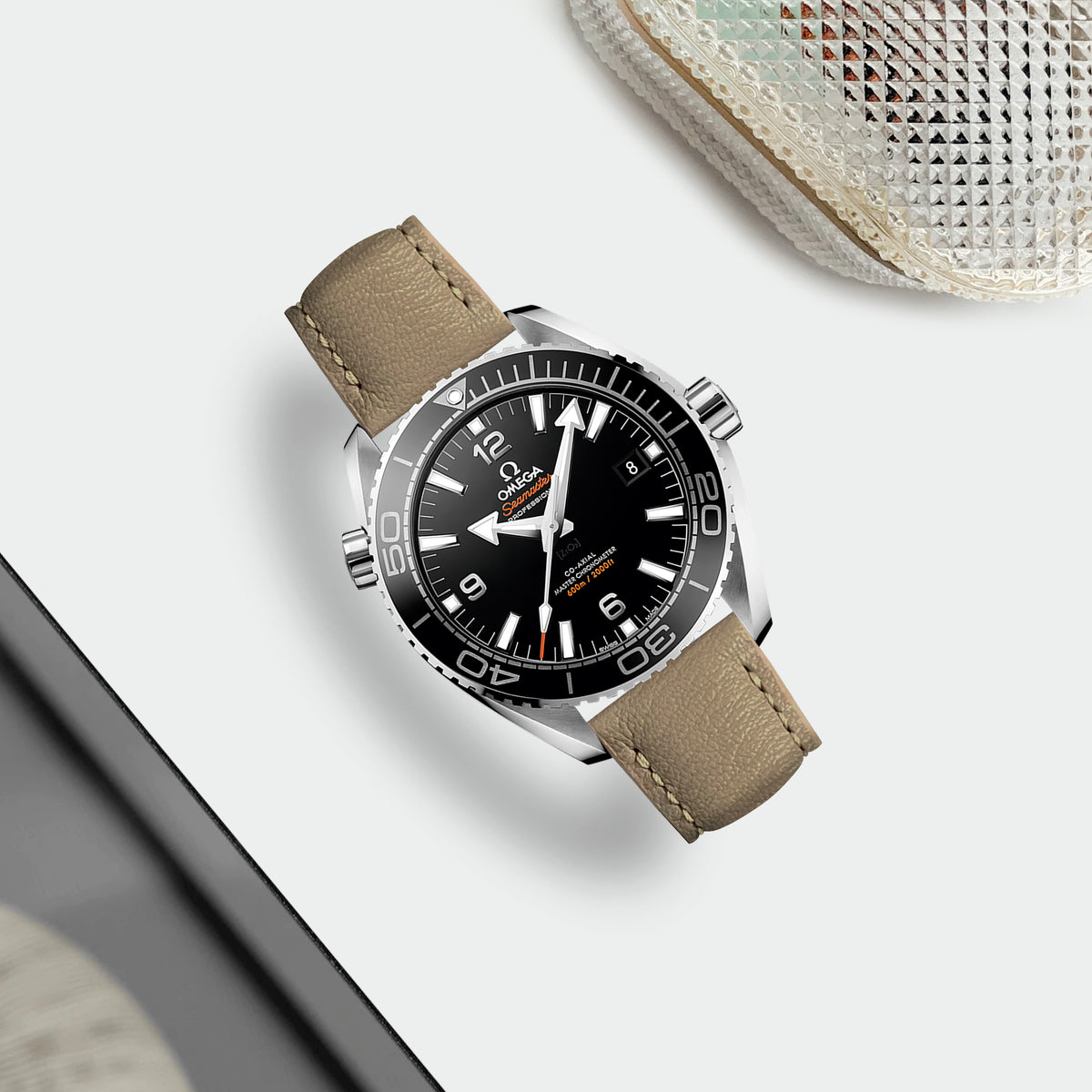 Omega Seamaster Planet Ocean Straps - Chevre Beige – Liger Straps
