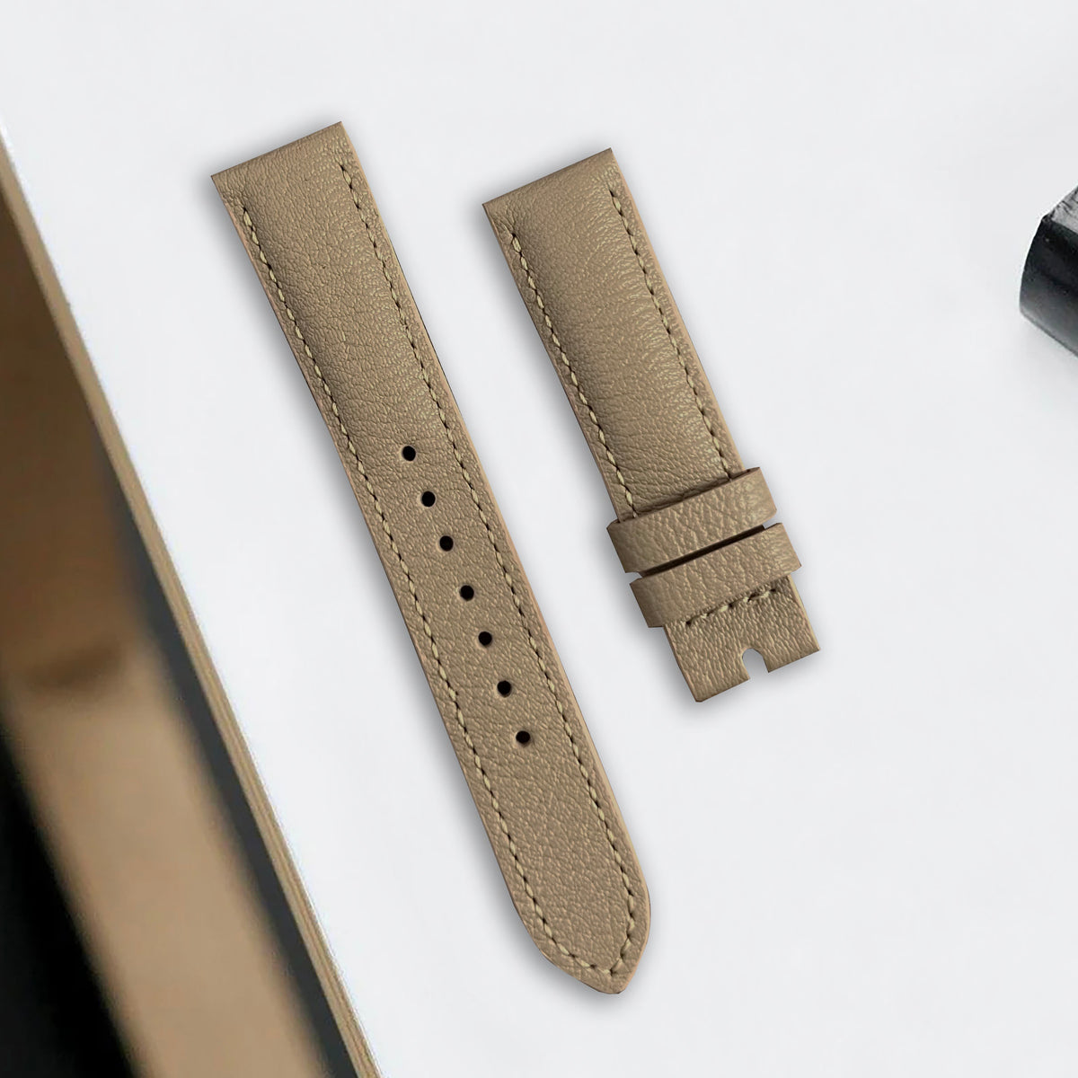 Omega Speedmaster Heritage Straps - Chevre Beige – Liger Straps