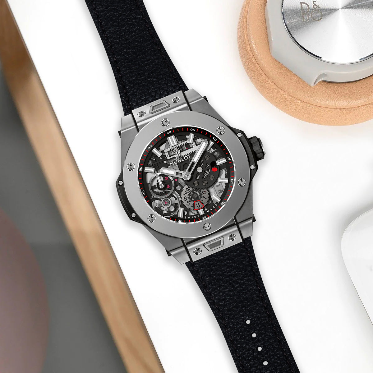 Hublot Unico One Click Straps - Chevre Black – Liger Straps