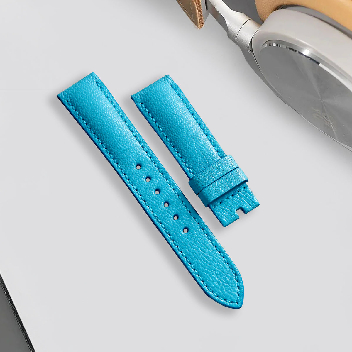 Other IWC Watches Straps - Chevre Iris Blue – Liger Straps
