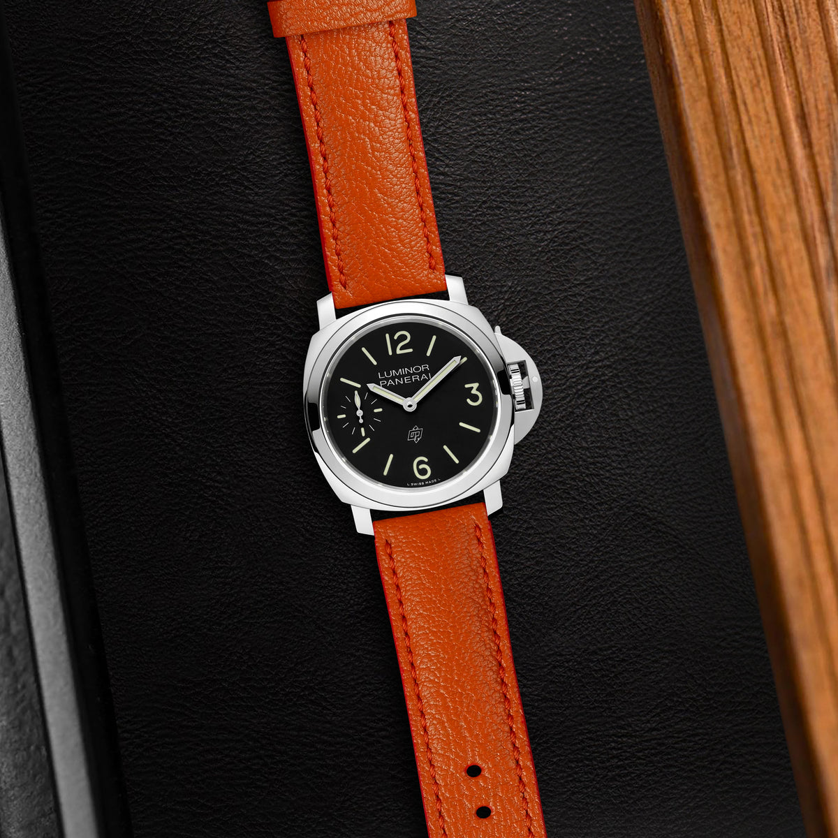 Panerai Luminor Straps - Chevre Orange – Liger Straps