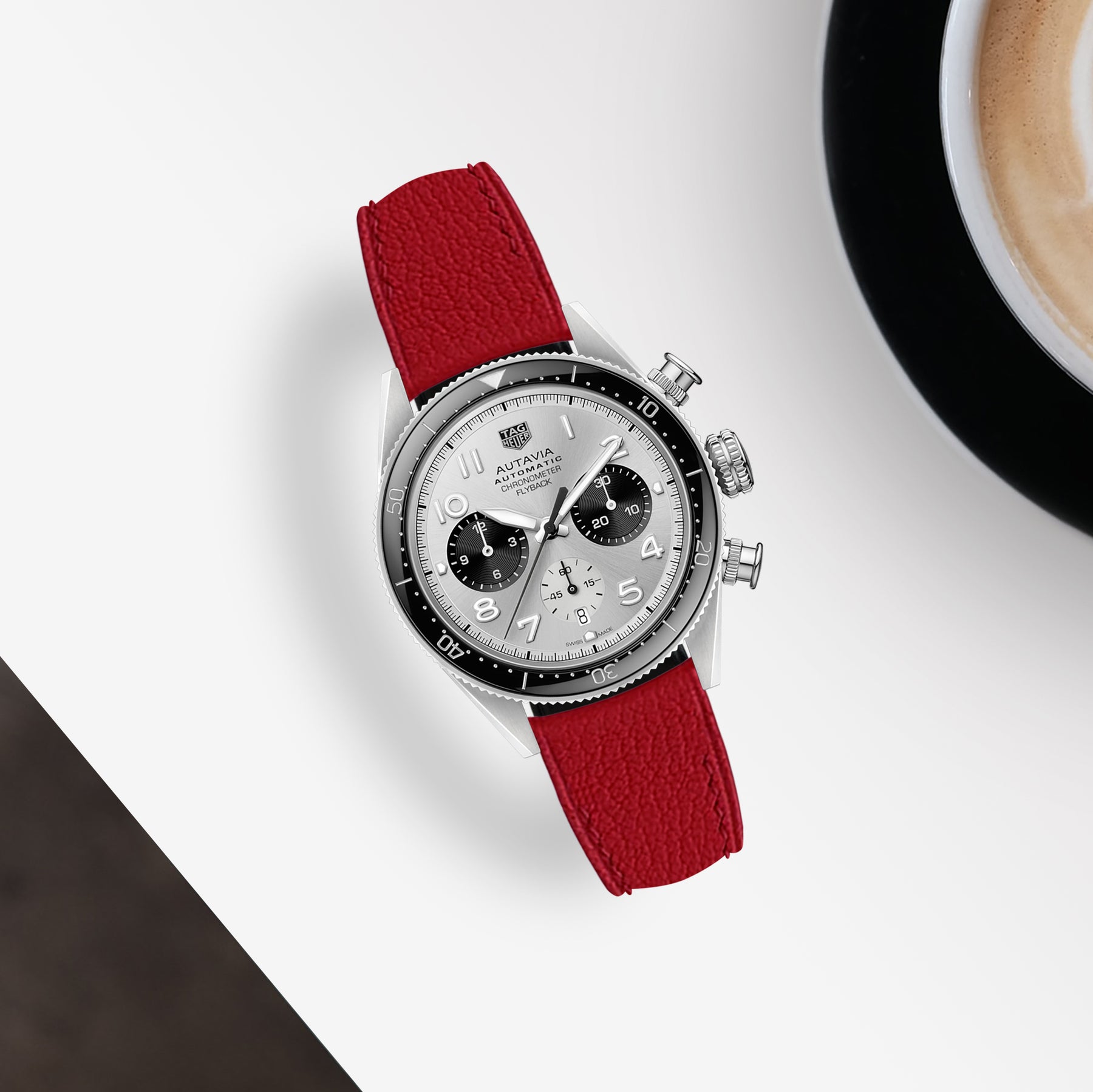 Tag Heuer Autavia Straps - Chevre Red – Liger Straps