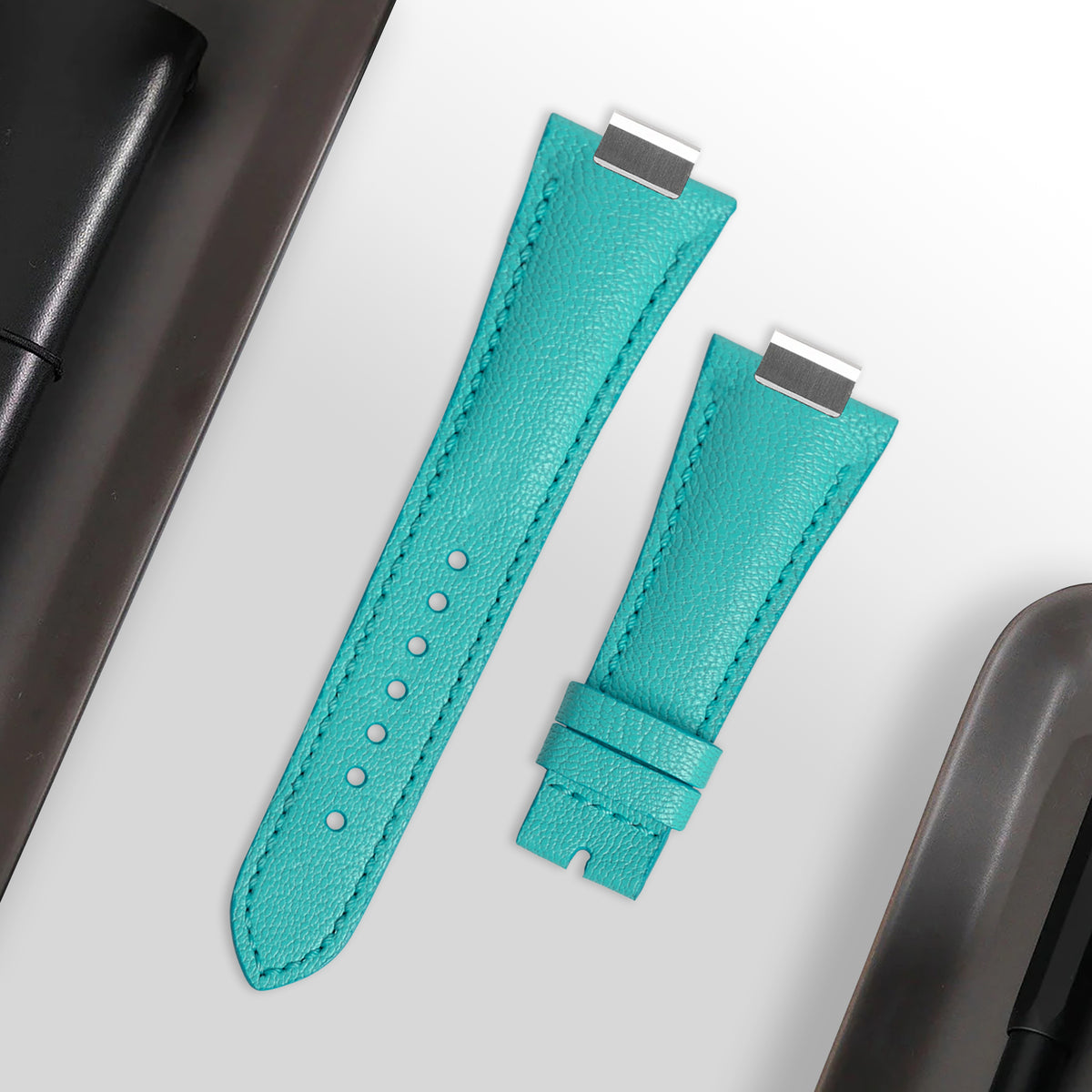 Tissot PRX Straps - Chevre Tiffany Blue – Liger Straps