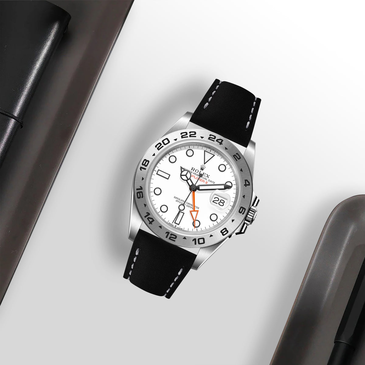 Rolex Explorer Straps - Cordovan Black – Liger Straps