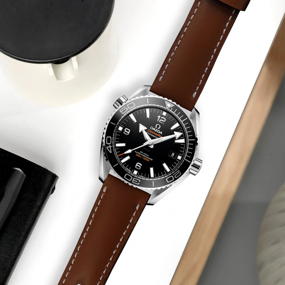 Omega Seamaster Planet Ocean Straps - Cordovan Whiskey – Liger Straps