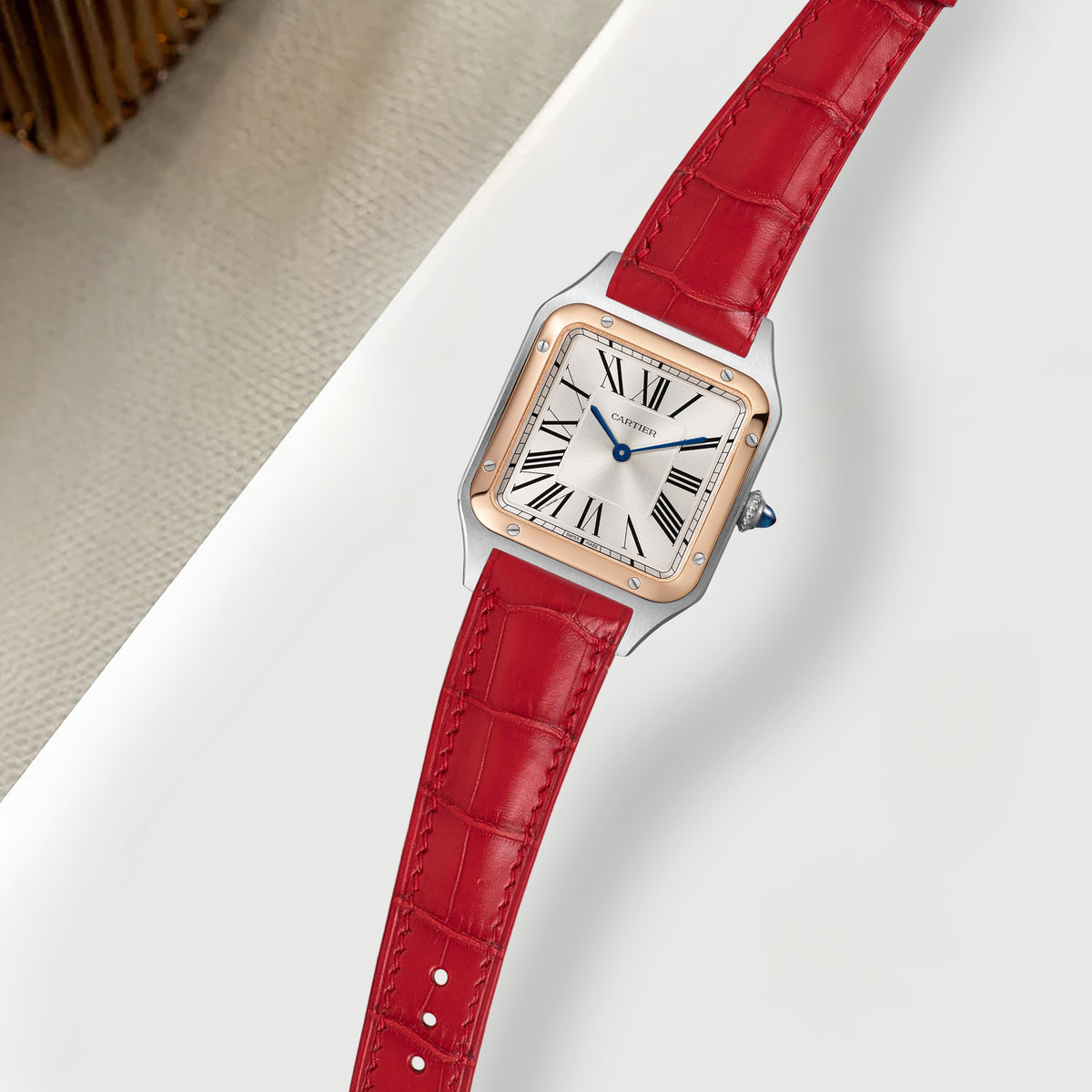 Cartier Dumont Straps - Croco Red – Liger Straps