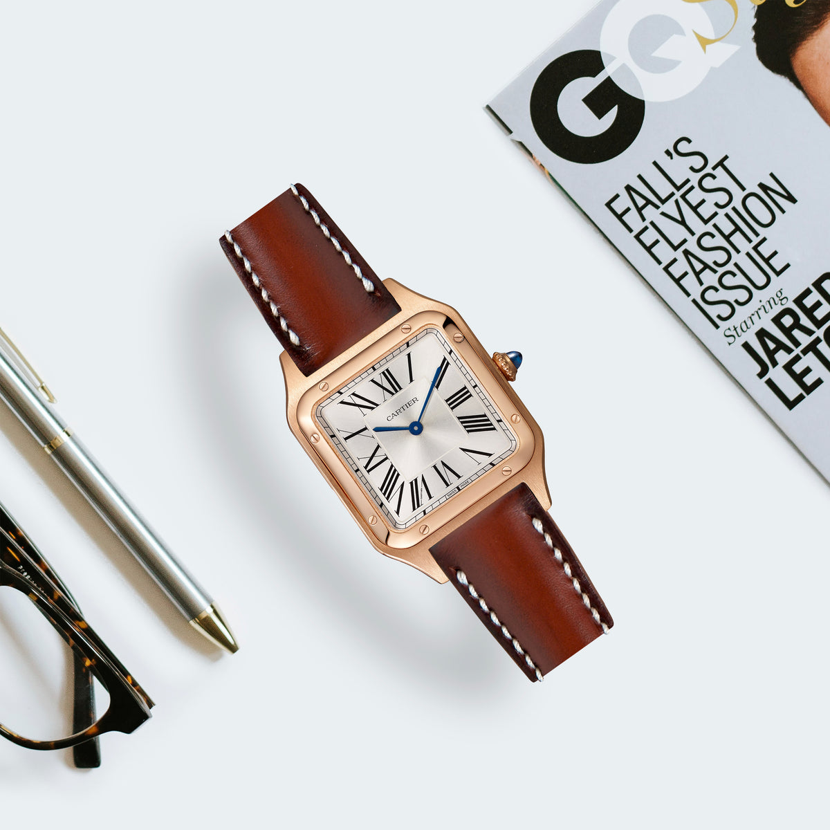 Cartier Dumont Straps - Dappled Red – Liger Straps