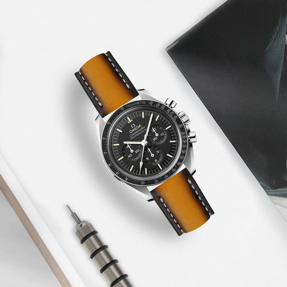 Omega Speedmaster Moonwatch Straps - Dappled Yellow – Liger Straps