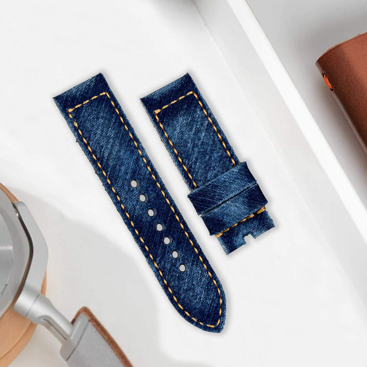 Breitling Navitimer Straps - Denim – Liger Straps