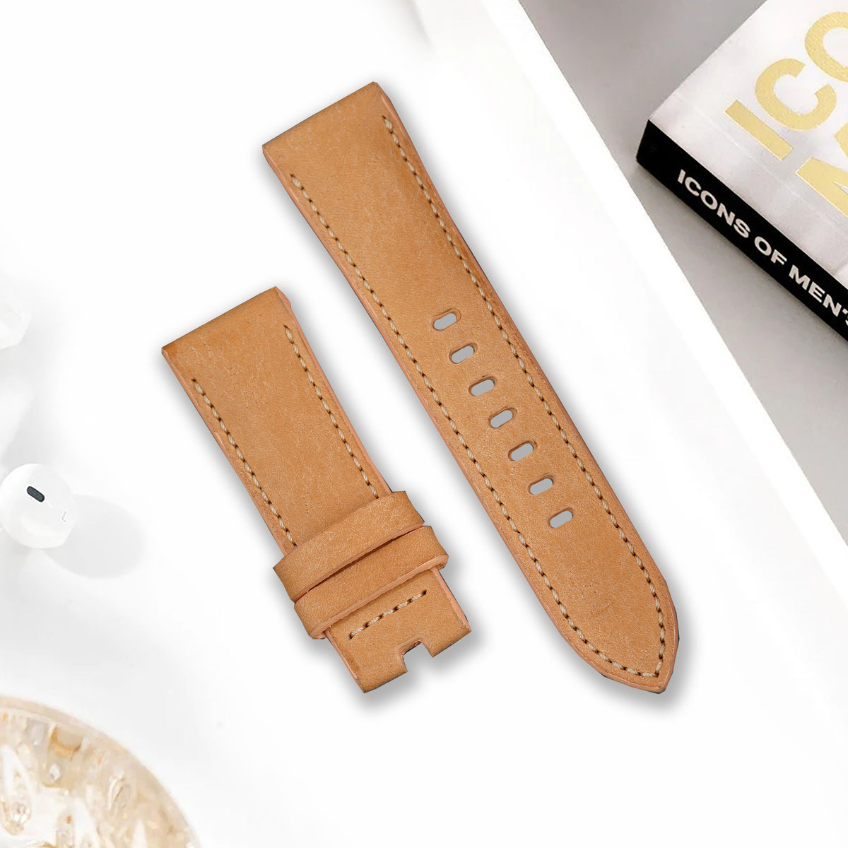Ready Made 24mm Straps - Diablo Natural – Liger Straps