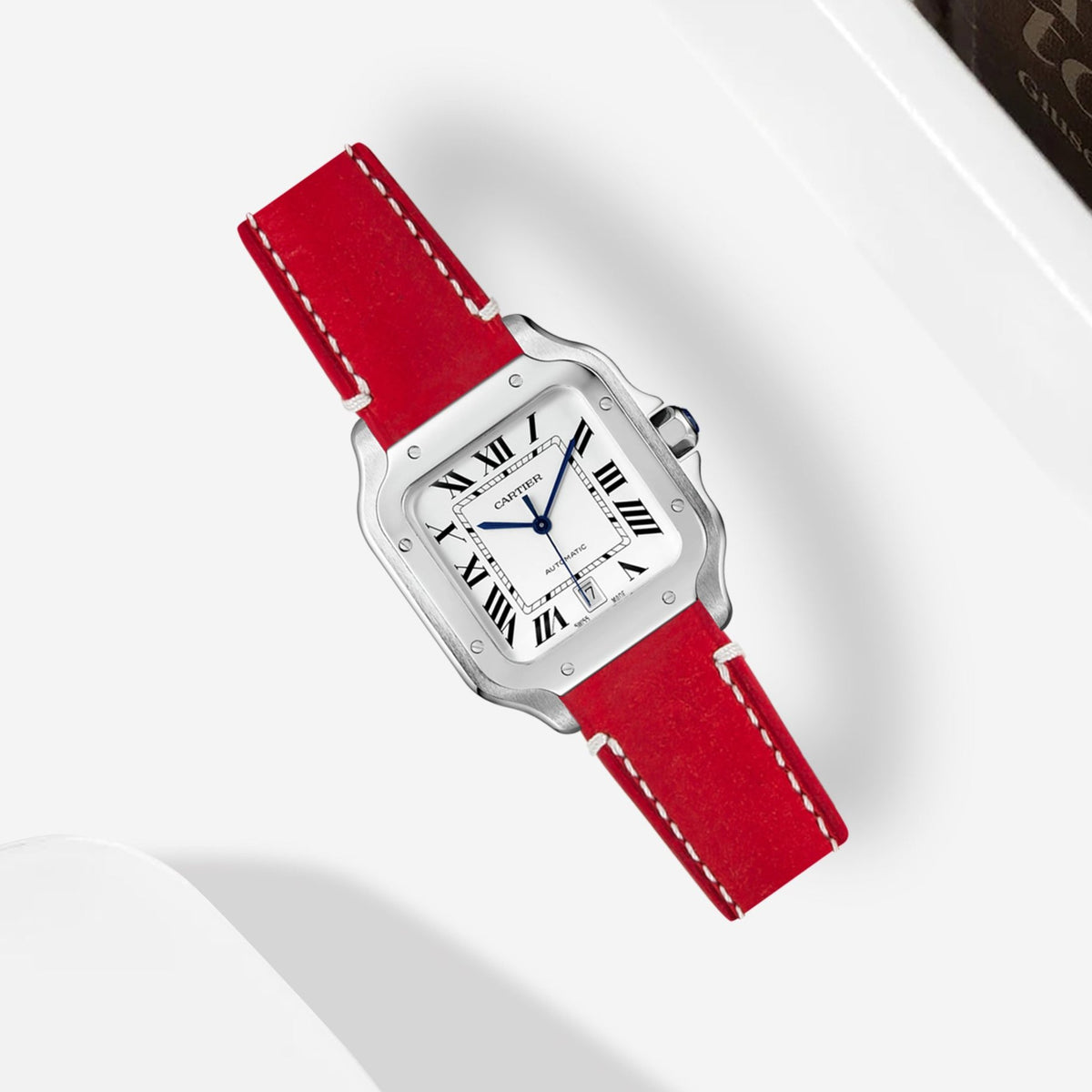Cartier New Santos Quick Release Straps - Diablo Red – Liger Straps
