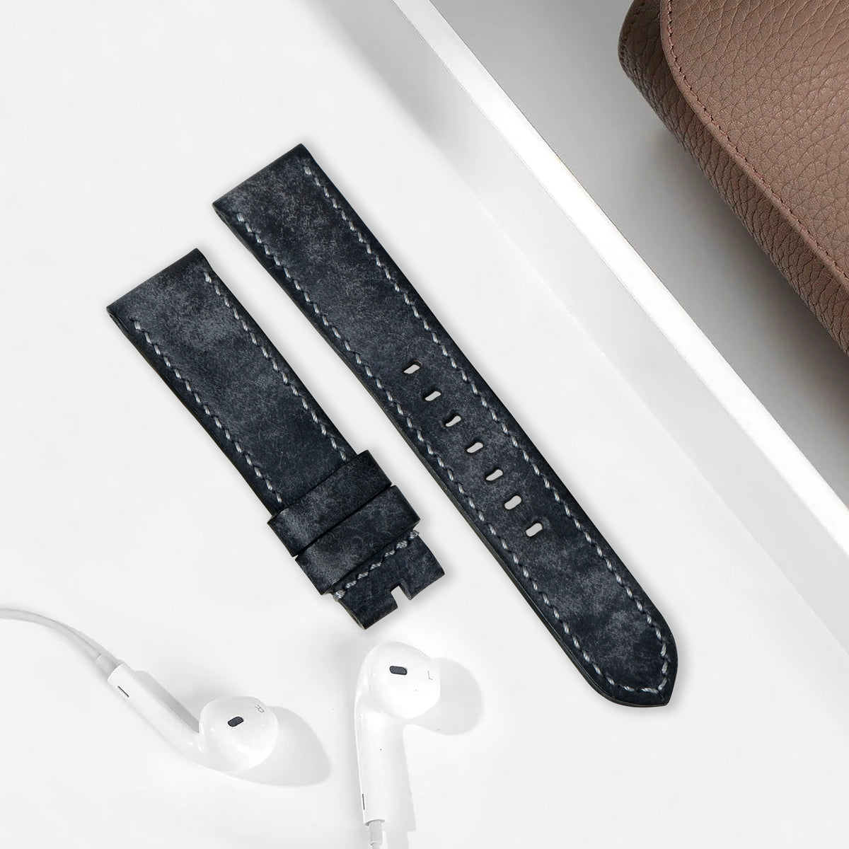 Breitling Navitimer Straps - Diablo Steel Grey – Liger Straps