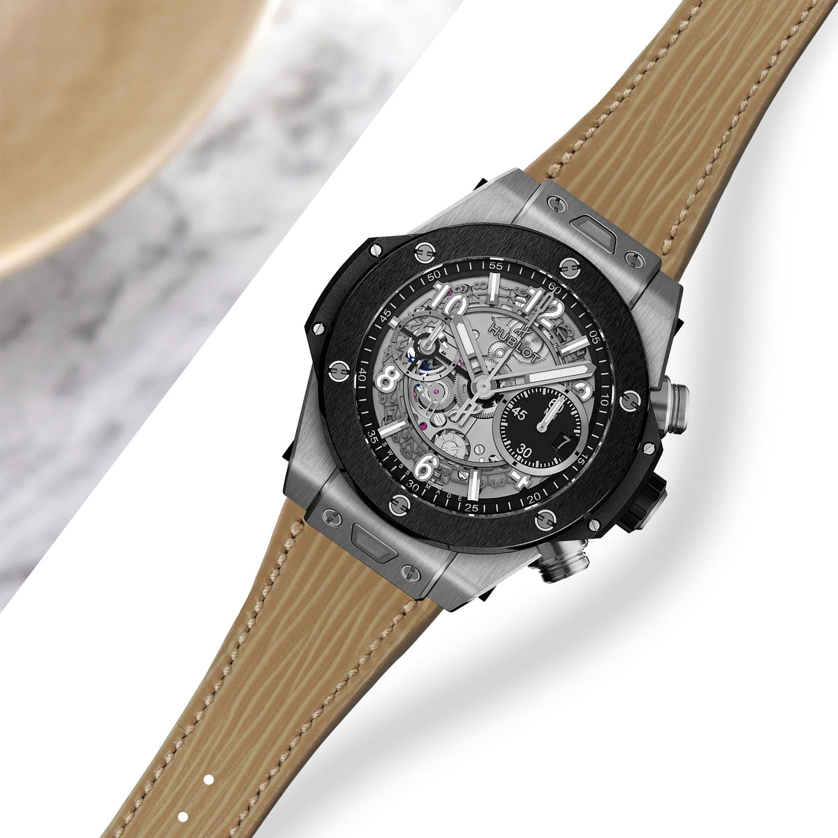Hublot Unico One Click Straps - Epi Beige – Liger Straps