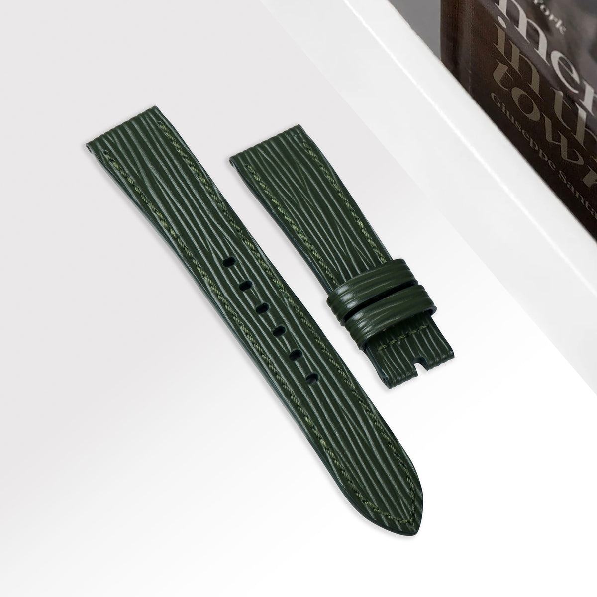 Omega Dark Side of The Moon Straps - Epi Dark Green – Liger Straps