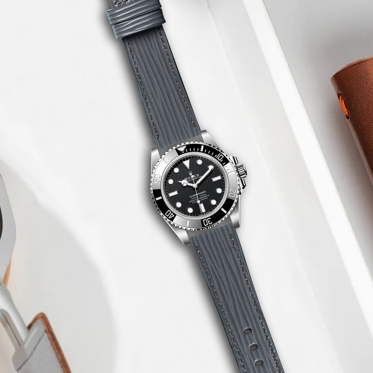Rolex Submariner Straps - Epi Grey – Liger Straps