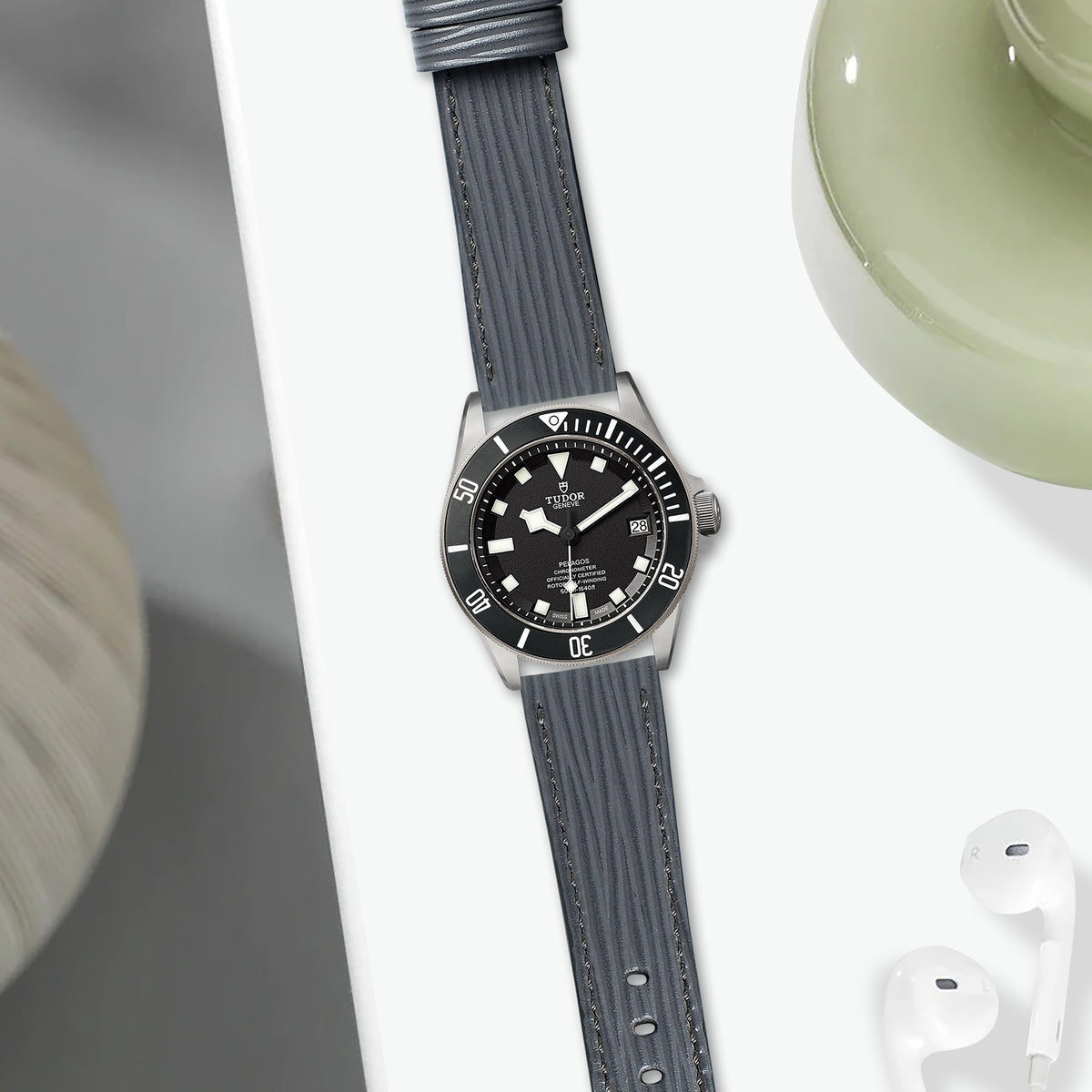 Tudor Pelagos Straps - Epi Grey – Liger Straps