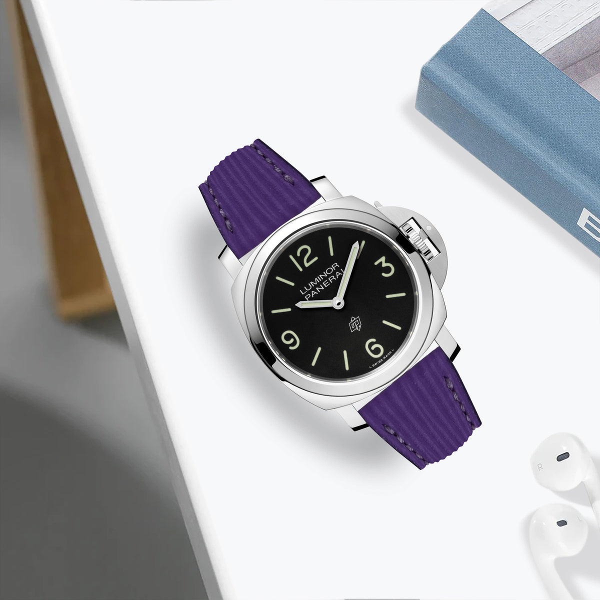 Panerai Luminor Straps - Epi Purple – Liger Straps